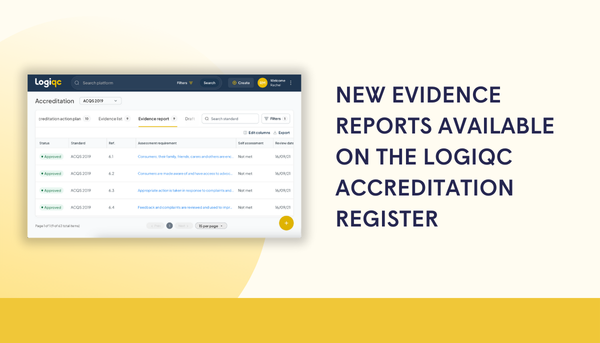 New Evidence Reports Available on the Logiqc Accreditation Register